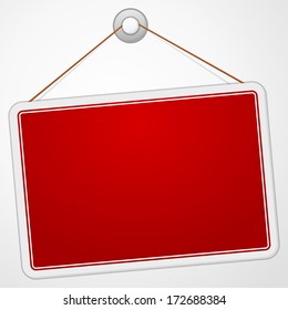 Red Sign Board Stock Vector (Royalty Free) 172688384 | Shutterstock