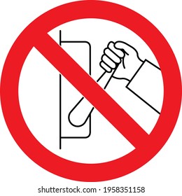 Red Sign Board Do Not Operate Stock Vector (Royalty Free) 1958351158 ...