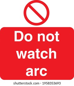 Red Sign Board Do Not Watch: vector de stock (libre de regalías ...