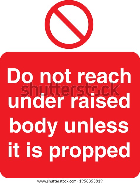 Red Sign Board Do Not Reach Stock Vector (Royalty Free) 1958353819 ...