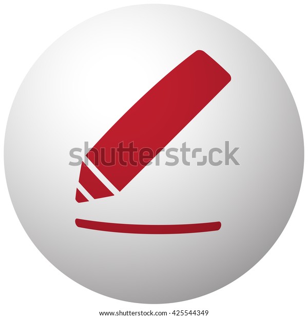Red Sign Here Icon On White Stock Vector (Royalty Free) 425544349 ...