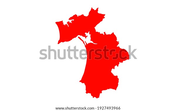 Red Silhouette Map City Setubal Western: เวกเตอร์สต็อก (ปลอดค่า ...