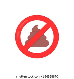 Red Simple No Shit Sign Isolated Stock Vector (Royalty Free) 634838870 ...