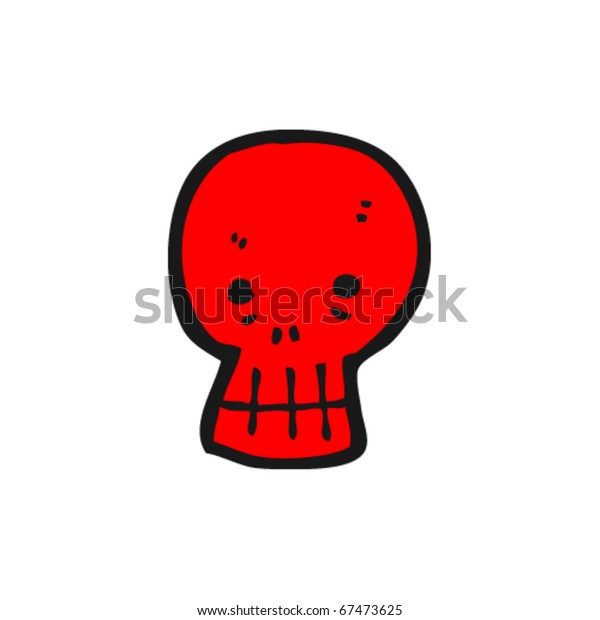 Red Skull Cartoon Stock Vector (Royalty Free) 67473625 | Shutterstock