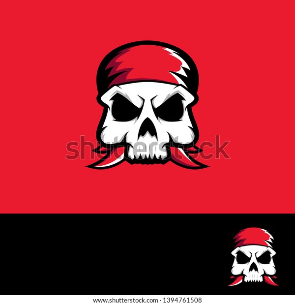 Red Skull Logo Vector Illustration Stock Vector (Royalty Free ...