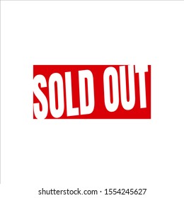Red Sold Out Stamp Vector Icon Stock Vector (Royalty Free) 1554245627 ...