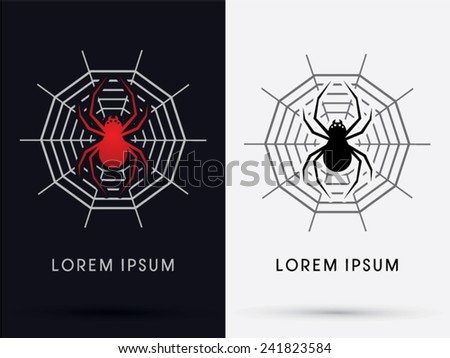 Red Spider On Gossamer Logo Symbol Stock Vector (Royalty Free ...