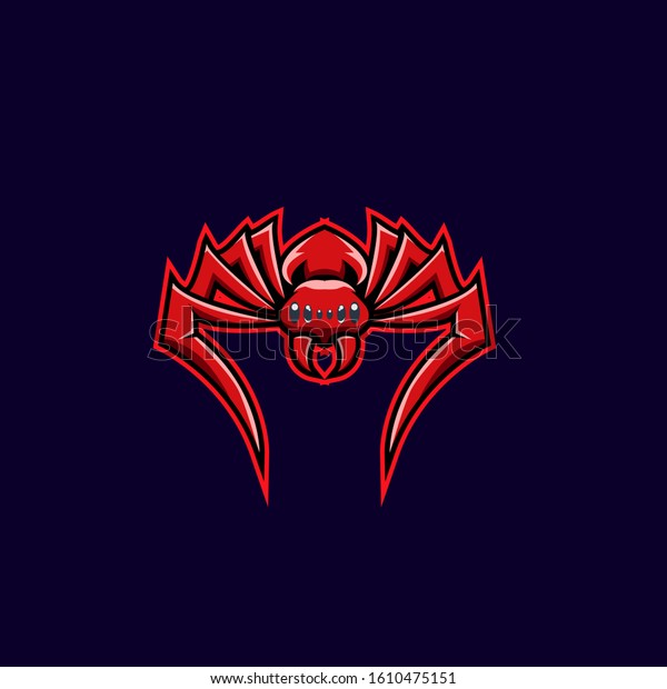 Red Spider Sport Logo Design Illustration Stock Vector (Royalty Free ...