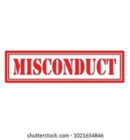 Red Stamp Text Misconductvector Illustration Stock Vector (Royalty Free ...