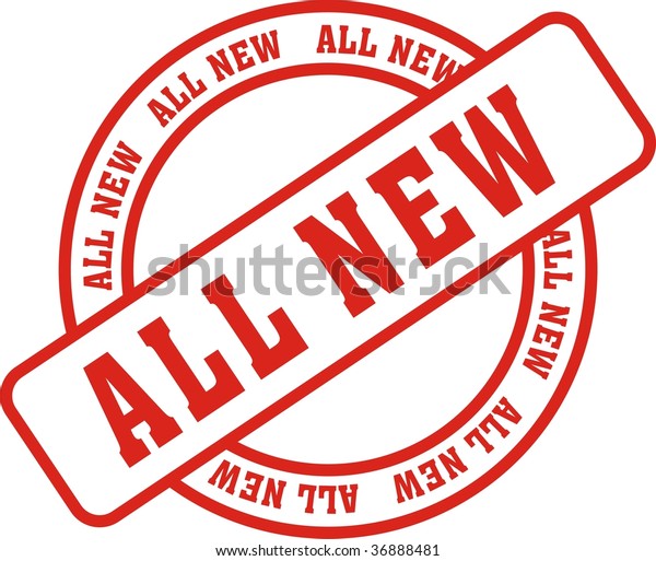 Red Stamp Word All New Stock Vector (Royalty Free) 36888481 | Shutterstock