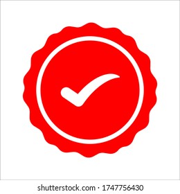 Red Stamps Vector Icon Isolated On Stock Vector (Royalty Free ...