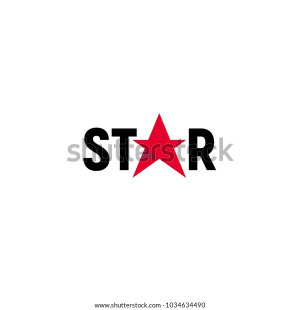 Red Star Isolated Logo Stars Design Stock Vector (Royalty Free ...