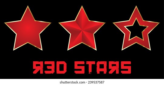 Red Stars Stock Vector (Royalty Free) 239537587 | Shutterstock