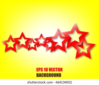 Red Stars Abstract Background Stock Vector (Royalty Free) 464134052 ...