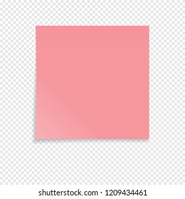 Sticky Note Isolated On Transparent Background: vector de stock (libre ...