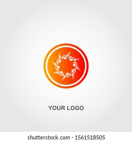 Red Sun Abstract Logo Template Vector Stock Vector (Royalty Free ...