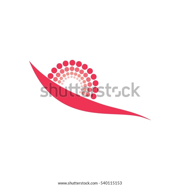 Red Sun Rise Design Abstract Logo Stock Vector (Royalty Free) 540115153 ...