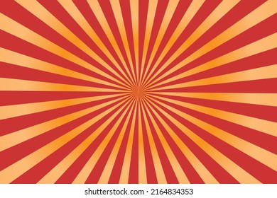 Red Sunburst Pattern Background Illustration Stock Vector (Royalty Free ...