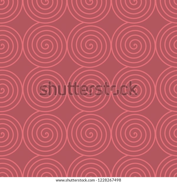 Red Swirl Spiral Pattern Background Seamless Stock Vector (Royalty Free ...
