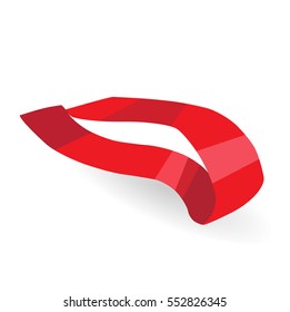 Red Tape Vector Illustration White Bacground Stock Vector (Royalty Free ...