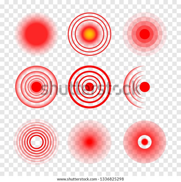 Red Target Circle Medical Vector Ripple Stock Vector (Royalty Free ...
