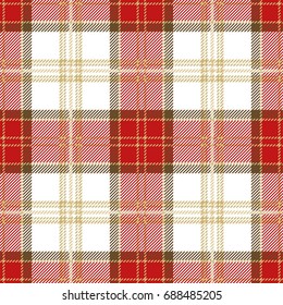 Red Tartan Plaid Seamless Texture Pattern Stock Vector (Royalty Free ...