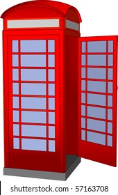 British Phone Box Stock Vector (Royalty Free) 188296751