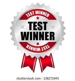 Red Test Winner Seal Stock Vector (Royalty Free) 138272495 | Shutterstock