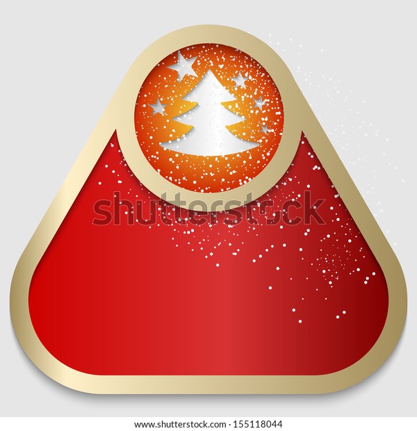 Red Text Box Christmas Motif Stock Vector (Royalty Free) 155118044 ...