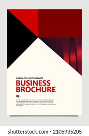 Red Theme Business Brochure Vector Design Stock Vector (Royalty Free ...