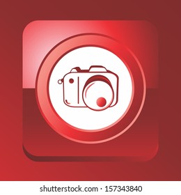 Red Theme Photography Icon Button Stock Vector (Royalty Free) 157343840 ...
