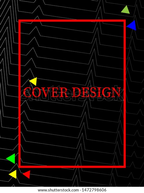 Red Themed Cover Design Background Stock Vector (Royalty Free ...