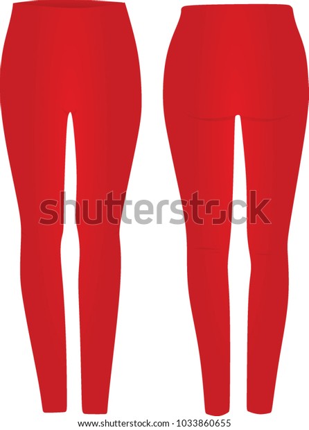 Red Tight Pants Vector Illustration Stock Vector (Royalty Free ...