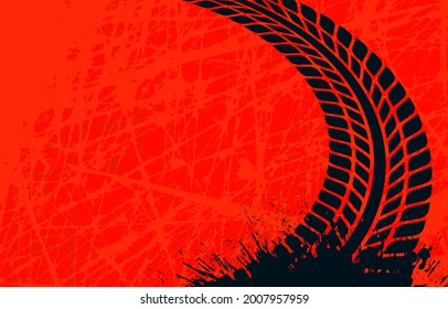 Red Tire Mark Background Design Stock Vector (Royalty Free) 2007957959 ...