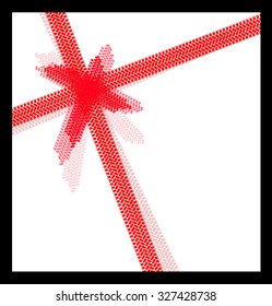 Red Tire Marks On White Background Stock Vector (Royalty Free ...