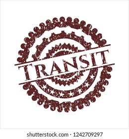 Red Transit Rubber Seal Texture Stock Vector (Royalty Free) 1242709297 ...