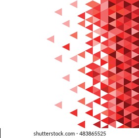 Red Triangles Print Your Tshirt Design: เวกเตอร์สต็อก (ปลอดค่าลิขสิทธิ์ ...