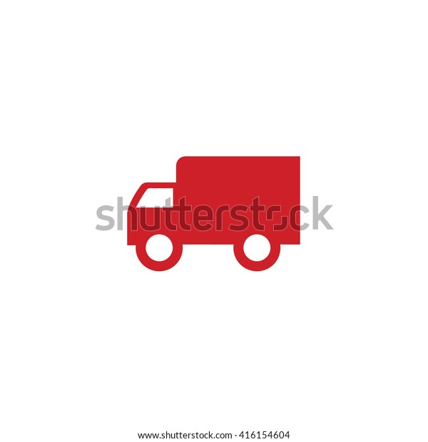 Red Truck Icon Vector Illustration Stock Vector (Royalty Free ...