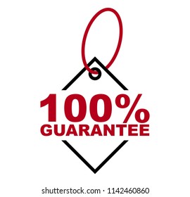 Red Vector Banner 100 Guarantee Stock Vector (Royalty Free) 1142460860 ...