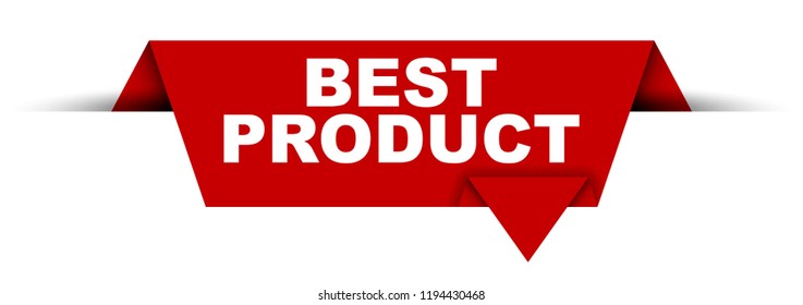 Red Vector Banner Best Product Stock Vector (Royalty Free) 1194430468 ...