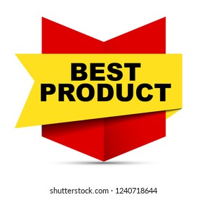Red Vector Banner Best Product Stock Vector (Royalty Free) 1240718644 ...