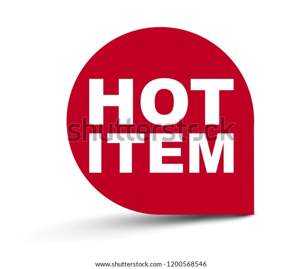Red Vector Banner Hot Item: vector de stock (libre de regalías ...