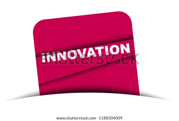 Red Vector Banner Innovation Stock Vector (Royalty Free) 1188304009 ...