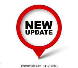 Red Vector Banner New Update Stock Vector (Royalty Free) 1142460851 ...