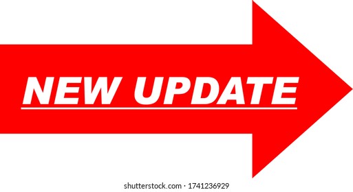 Red Vector Banner New Update Stock Vector (Royalty Free) 1741236929 ...