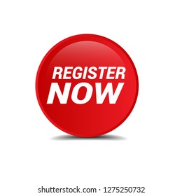 Red Vector Banner Register Now Stock Vector (Royalty Free) 1275250732 ...