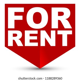 Red Vector Banner Rent Stock Vector (Royalty Free) 1188289360 ...