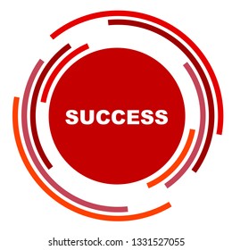 Red Vector Banner Success Stock Vector (Royalty Free) 1331527055 ...