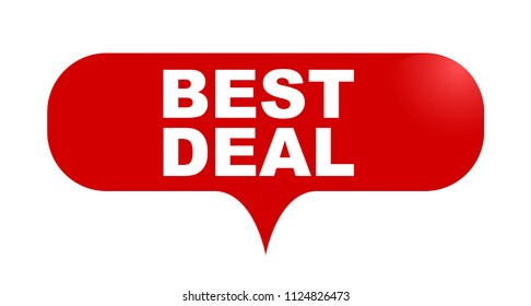 Red Vector Banner Best Deal Stock Vector (Royalty Free) 1370423873 ...