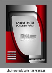 Red Vector Design Flyer Background Stock Vector (Royalty Free ...